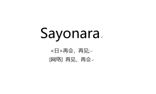 Sayonara（Sayonara词语）_百度百科