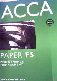ACCA PAPER F5 PERFORMANCE MANAGEMENT 练习册_百度百科