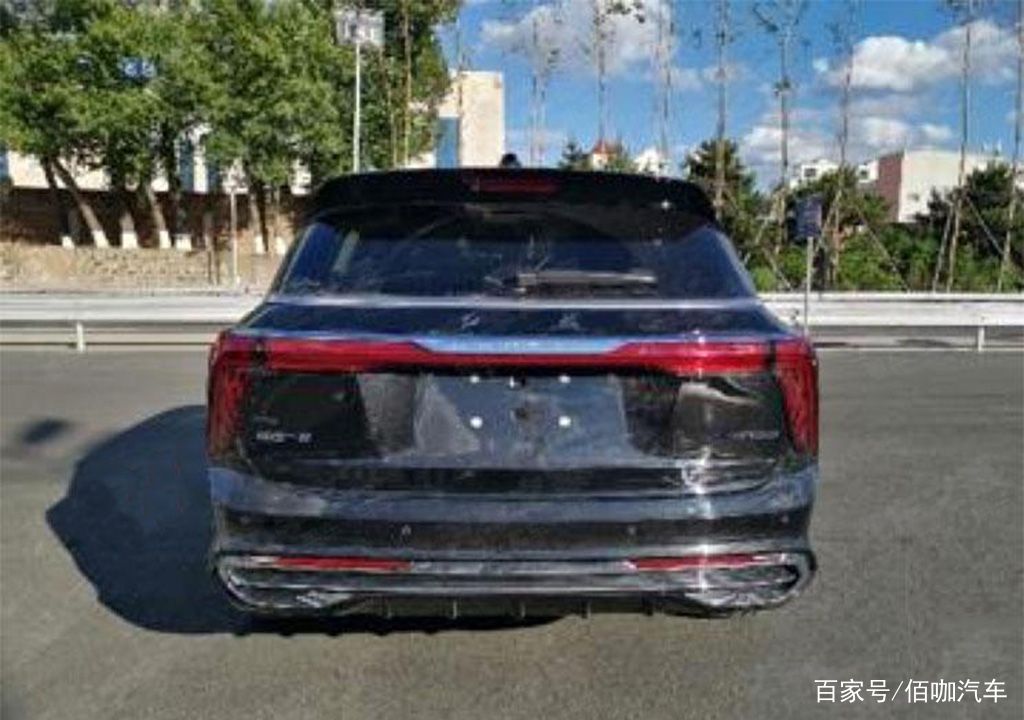 定位大型纯电动SUV 红旗E-HS9申报图 选装双色车身 最大续航500km_百科TA说