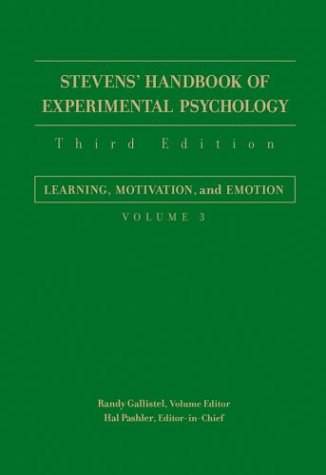 Stevens' Handbook of Experimental Psychology, Learning, Motivation, and ...