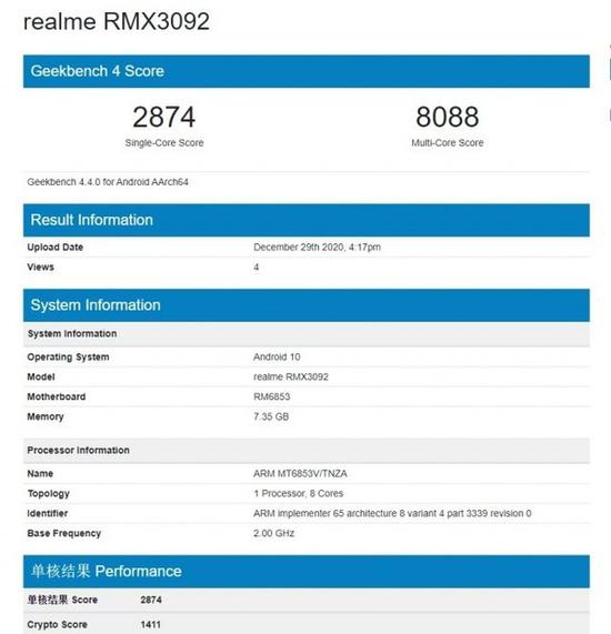 realme新机突然曝光 搭载天玑720或面向东南亚市场_百科TA说
