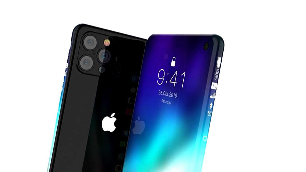 iPhone12概念图：更酷的环绕屏来了 华为Mate30瀑布屏差远了_百科TA说