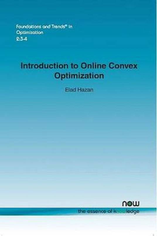 Introduction to Online Convex Optimization_百度百科