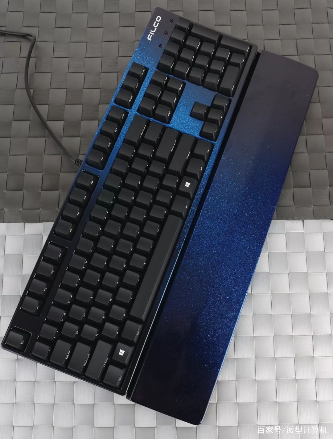 星河涌动，Filco圣手二代银河蓝机械键盘&实木手托图赏_百科TA说