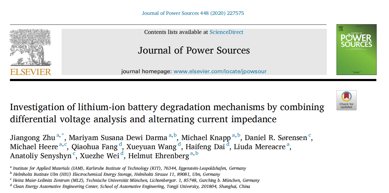 dV/dQ结合交流阻抗法分析锂离子电池衰减机理_百科TA说