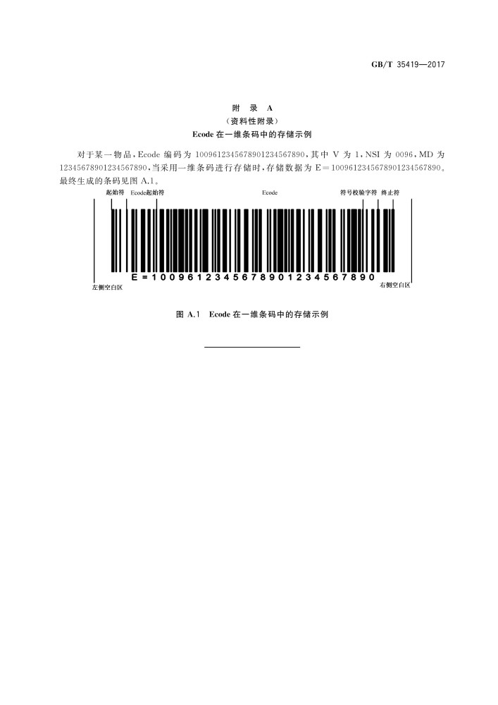 物联网标识体系—Ecode在一维条码中的存储_百度百科