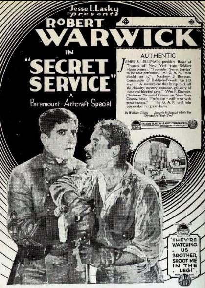 Secret Service（美国1919年Hugh Ford执导的电影）_百度百科