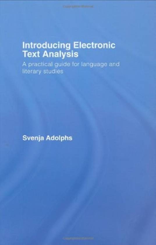 Introducing Electronic Text Analysis_百度百科