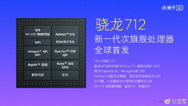 小钢炮来袭！小米9 SE即将首销：5.97英寸屏+骁龙712+4800万相机_百科TA说