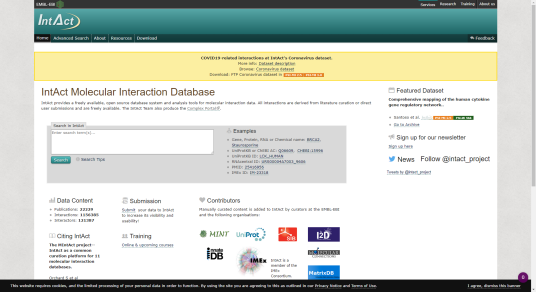 intact（开源分子相互作用数据库）_百度百科