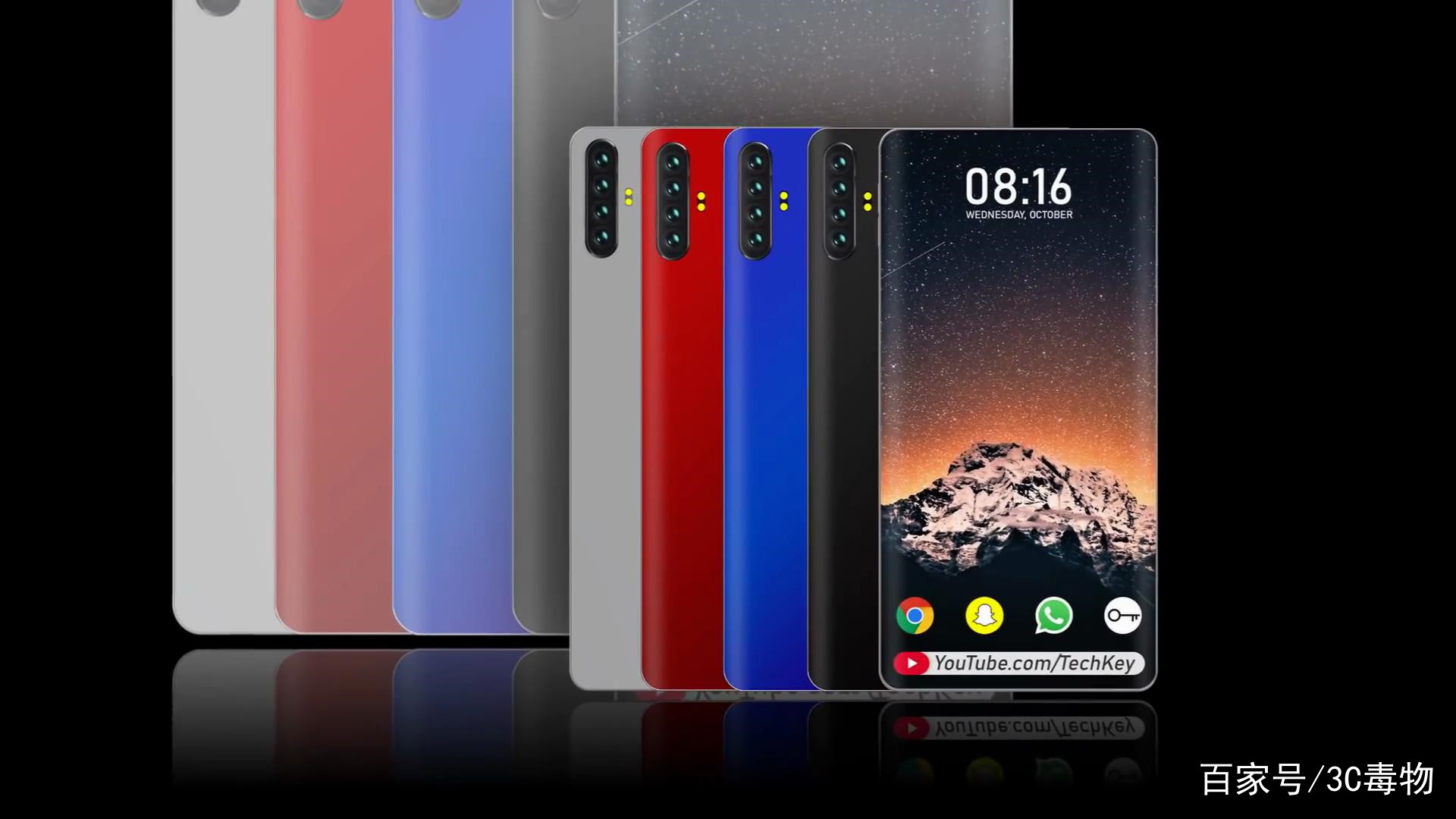 小米Note10概念图：瀑布屏弹出式镜头 怎么看都比iPhone11高级_百科TA说