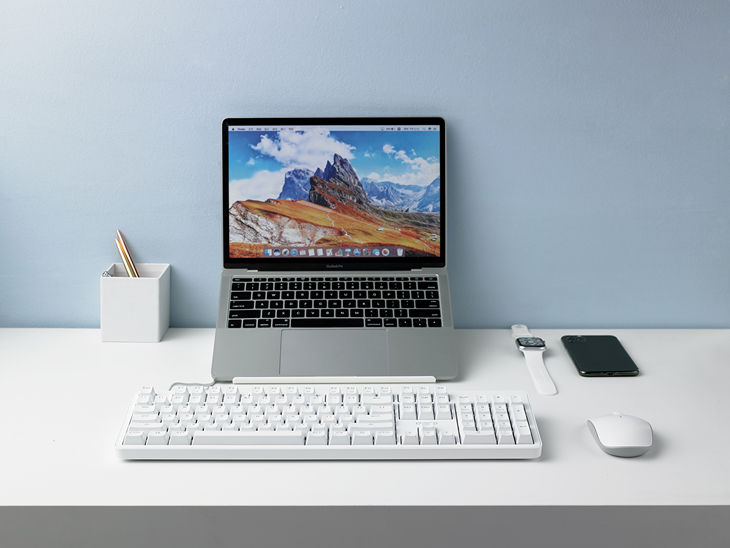 魅白，锋雅，雷柏MT710办公背光机械键盘_百科TA说