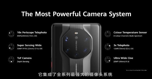 华为Mate40 RS保时捷设计亮相 陶瓷机身星钻影像系统_百科TA说