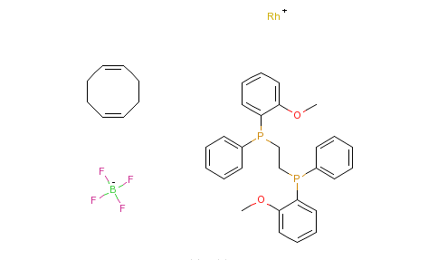四氟硼酸(R,R)-(-)-1,2-双[（O-甲氧苯基）（苯基）瞵]乙烷（1,5-环辛二烯）合铑(I)_百度百科