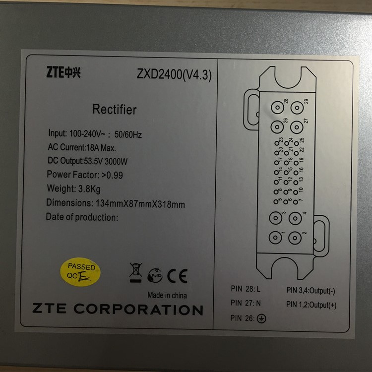中兴ZXD2400电源模块 参数/报价 48V50A整流模块 可改电源_百科TA说