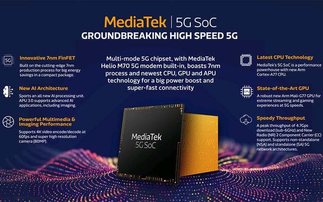 MTK反杀高通骁龙855：Helio M70亮相，支持5G，跑分无敌_百科TA说