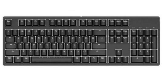 GANSS GS104D PBT双色键帽黑色白光版_百度百科