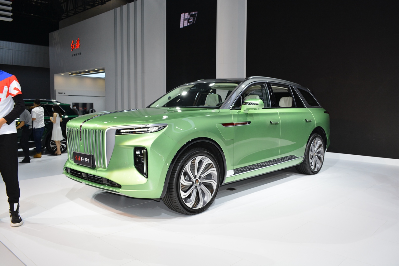 2020广州车展实拍：红旗E-HS9_百科TA说