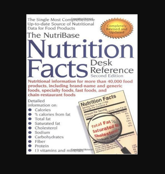 NutriBase Nutrition Facts Desk Reference_百度百科