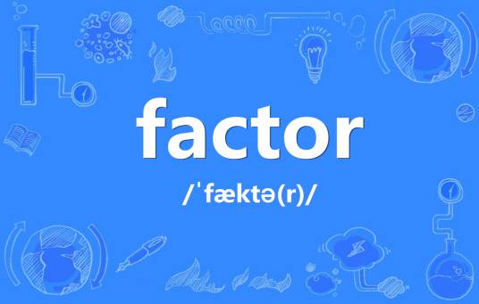 Factor（英语单词）_百度百科
