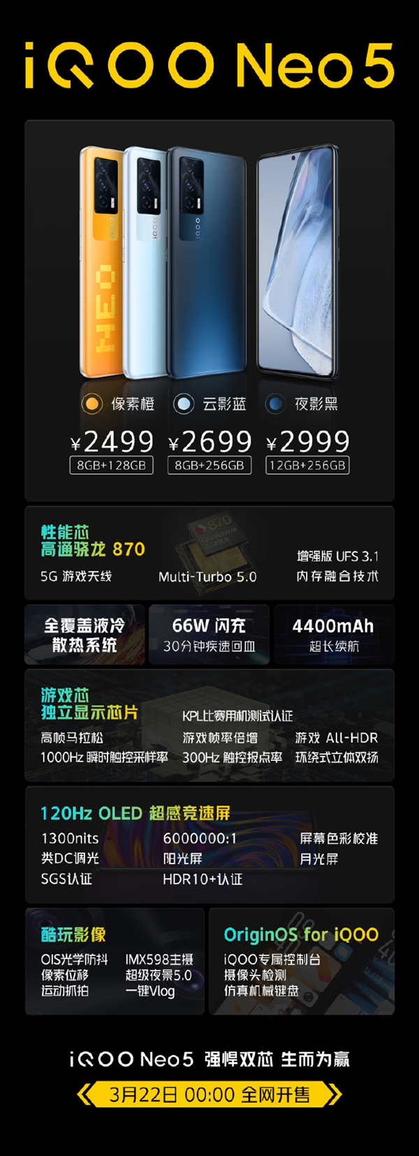一图看懂iQOO Neo 5手机：顶配不到3000、游戏帧率翻倍_百科TA说