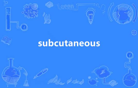 subcutaneous（英语单词）_百度百科