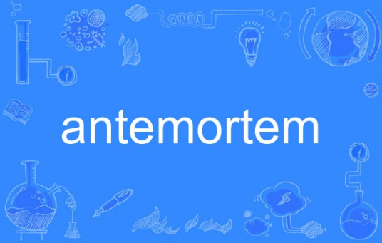 antemortem_百度百科