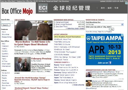 box office mojo_百度百科