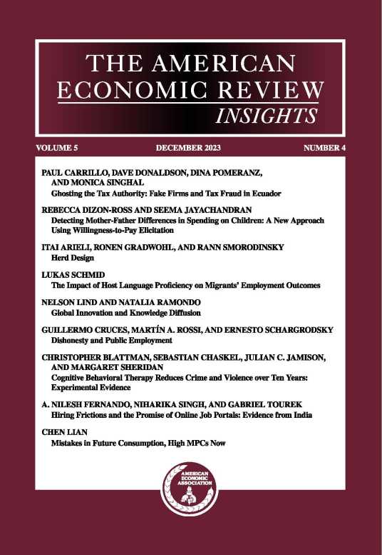 American Economic Review: Insights_百度百科