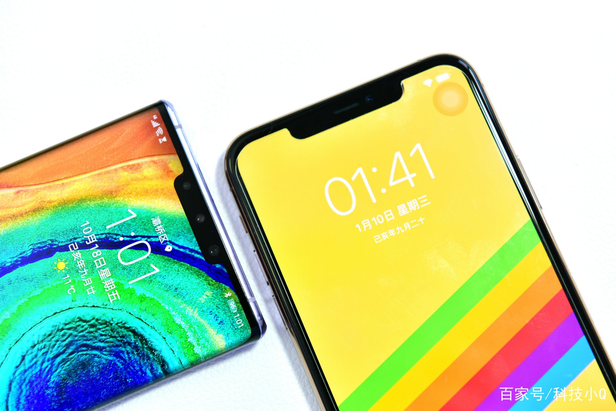 实测对比！iPhone11系列PK华为Mate30系列，信号惨遭碾压！_百科TA说