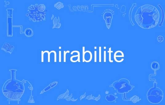 mirabilite（英语单词）_百度百科