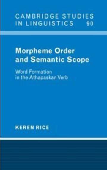 Morpheme Order and Semantic Scope_百度百科