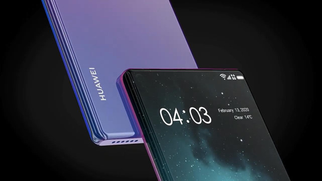 华为Mate40Pro概念图：后置6镜头无打孔瀑布屏，这样的华为太豪横_百科TA说