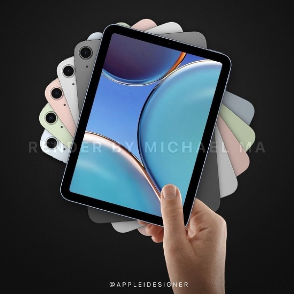 iPad mini 6渲染图曝光 采用全面屏设计有望搭载A14_百科TA说