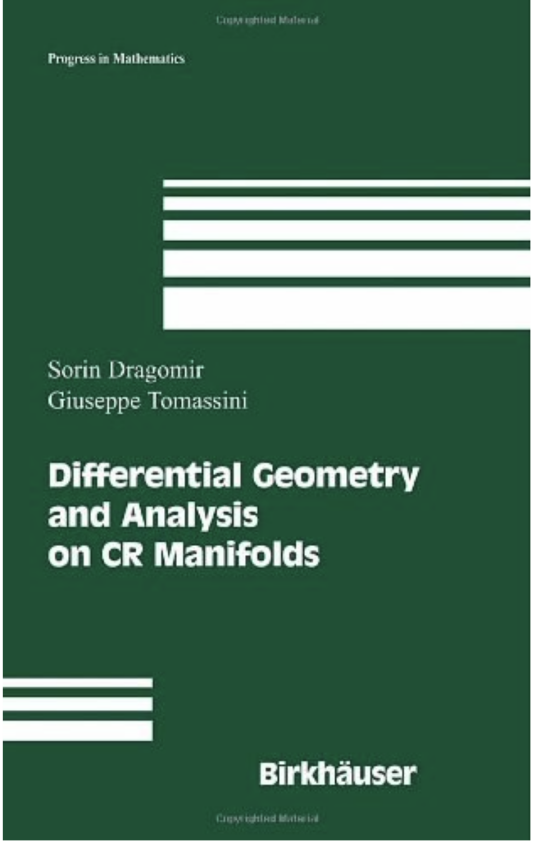 Differential Geometry and Analysis on CR Manifolds_百度百科