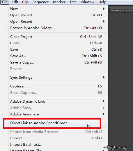 Adobe调色软件Speedgrade与PR互导流程_百科TA说