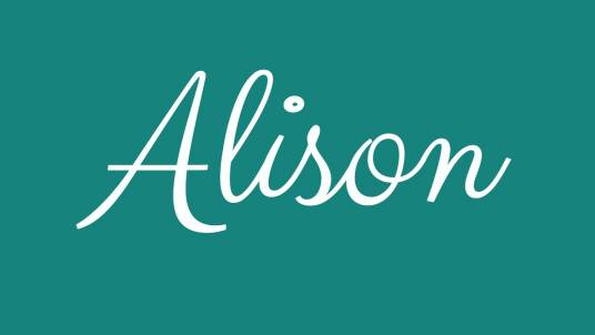 Alison（英美常见人名）_百度百科