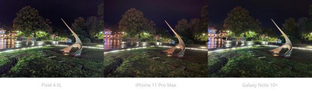 3大旗舰机夜拍对决：iPhone11Pro排第二，力压三星Note10+_百科TA说