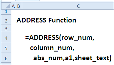 ADDRESS函数_百度百科