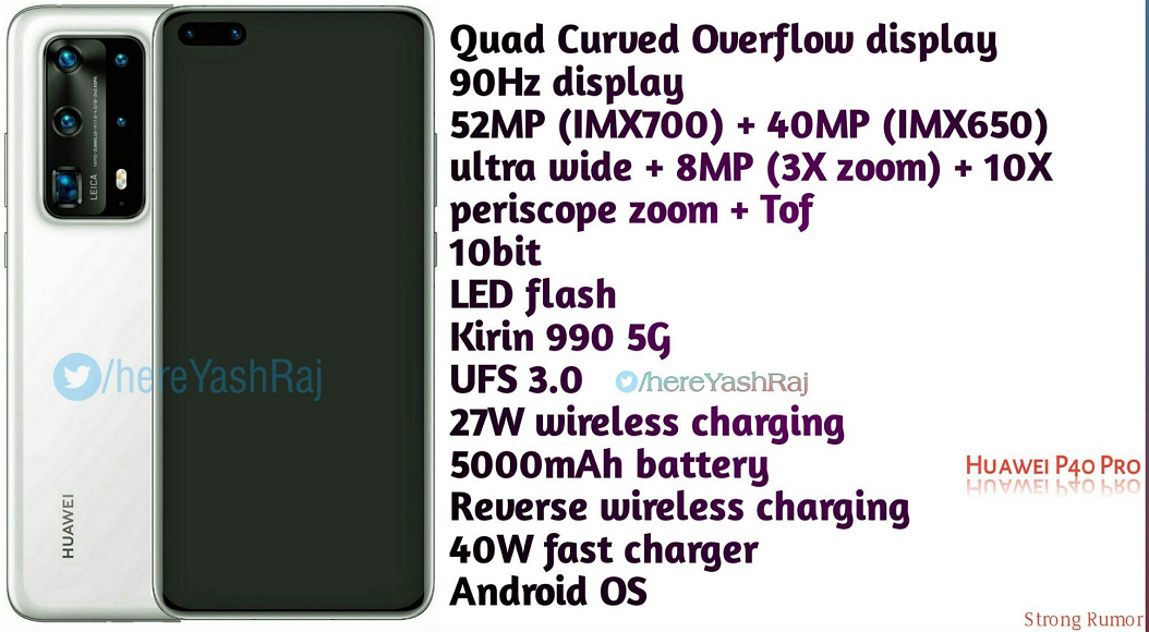 华为P40Pro提前上手，手感如鹅卵石或用陶瓷机身，拍照欲再破纪录_百科TA说