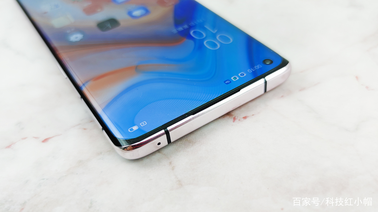 OPPO Reno4 Pro图赏：双曲面柔性屏幕+Reno Glow晶钻红工艺后盖_百科TA说