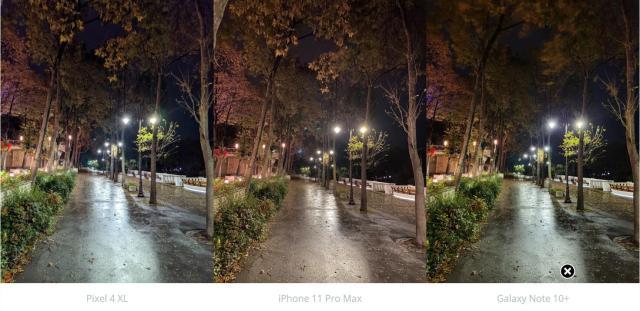 3大旗舰机夜拍对决：iPhone11Pro排第二，力压三星Note10+_百科TA说