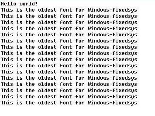 fixedsys_百度百科
