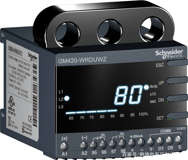 EOCR-I3M420/I3M420电动机保护器4-20mA输出的设置方法_百科TA说