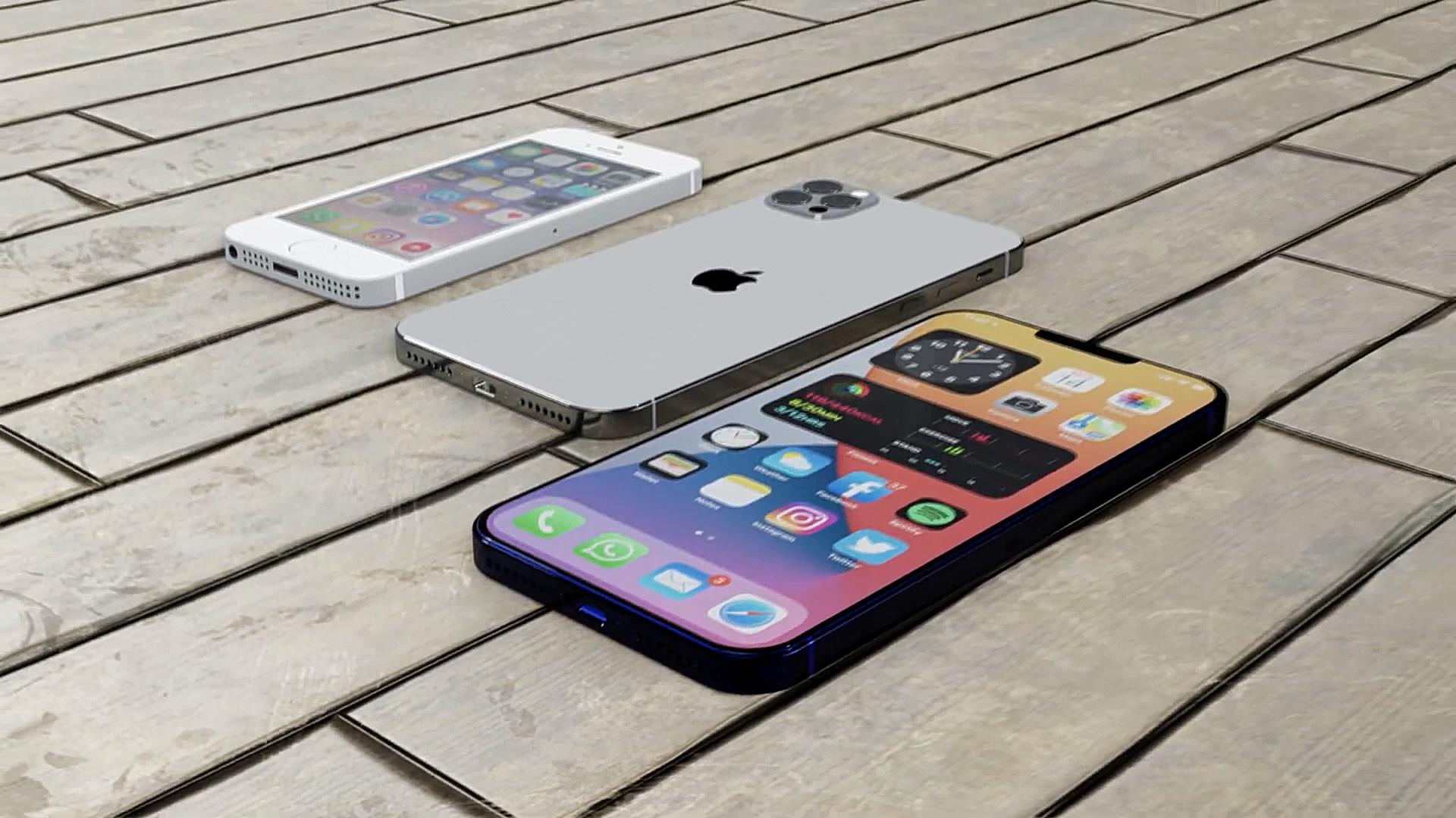 iPhone12Pro概念图：与iPhone4放一起，差距就是这么大_百科TA说