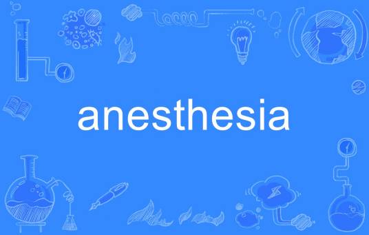 Anesthesia（英语单词）_百度百科