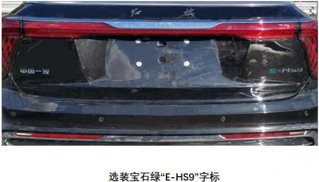 定位大型纯电动SUV 红旗E-HS9申报图 选装双色车身 最大续航500km_百科TA说