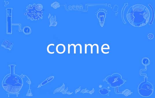 COMME（法语单词）_百度百科