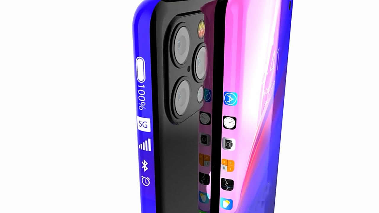 iPhone12概念图：更酷的环绕屏来了 华为Mate30瀑布屏差远了_百科TA说