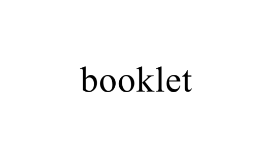 booklet_百度百科